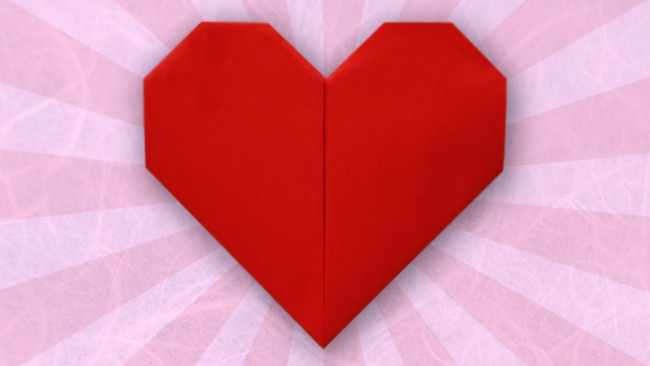 Origami Heart Folding Instructions YouTube