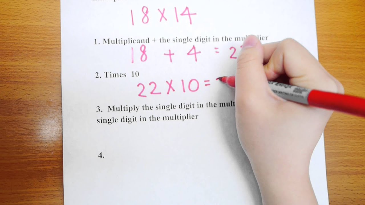 Indian Double Digit Number Multiplication Method YouTube