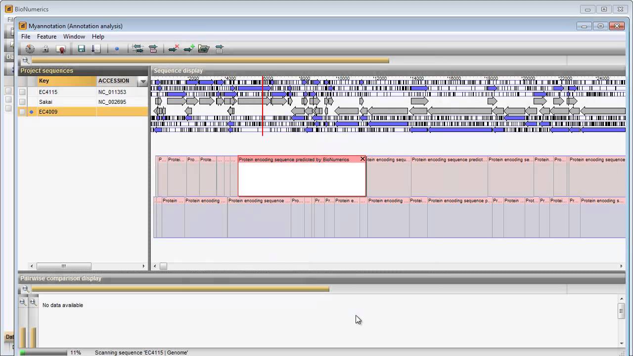 Genome Annotation Bionumerics