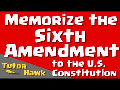 Sixth Amendment To The United States Constitution