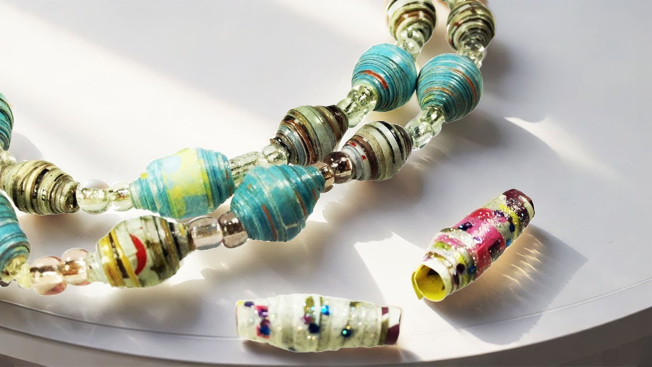 How To Make Paper Beads YouTube