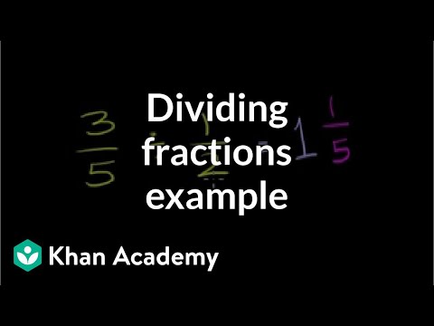 Dividing Fractions Example ( Video ) | Arithmetic | CK-12 Foundation