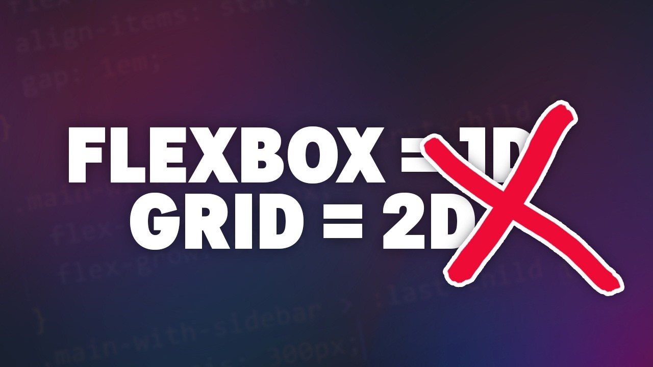 Stop The Flexbox For 1d Grid For 2d Layout Nonsense 