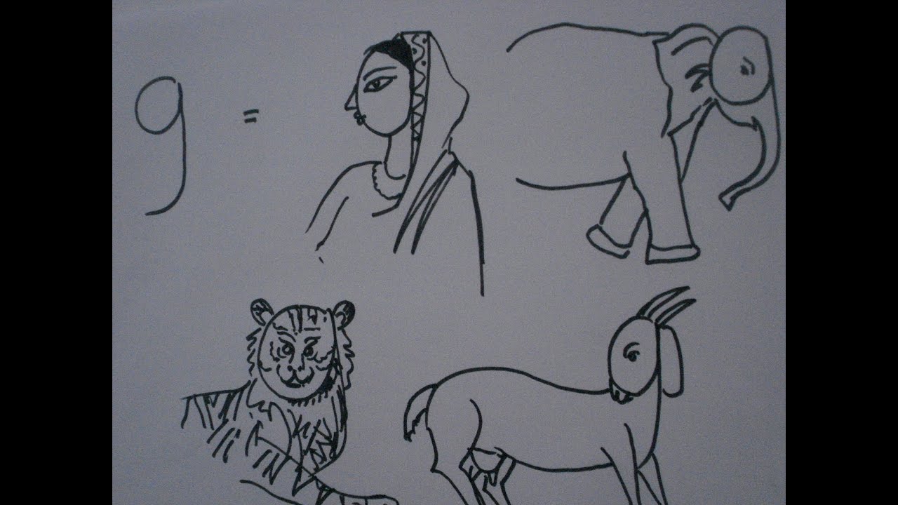 How To Draw Picture From Number 9 YouTube