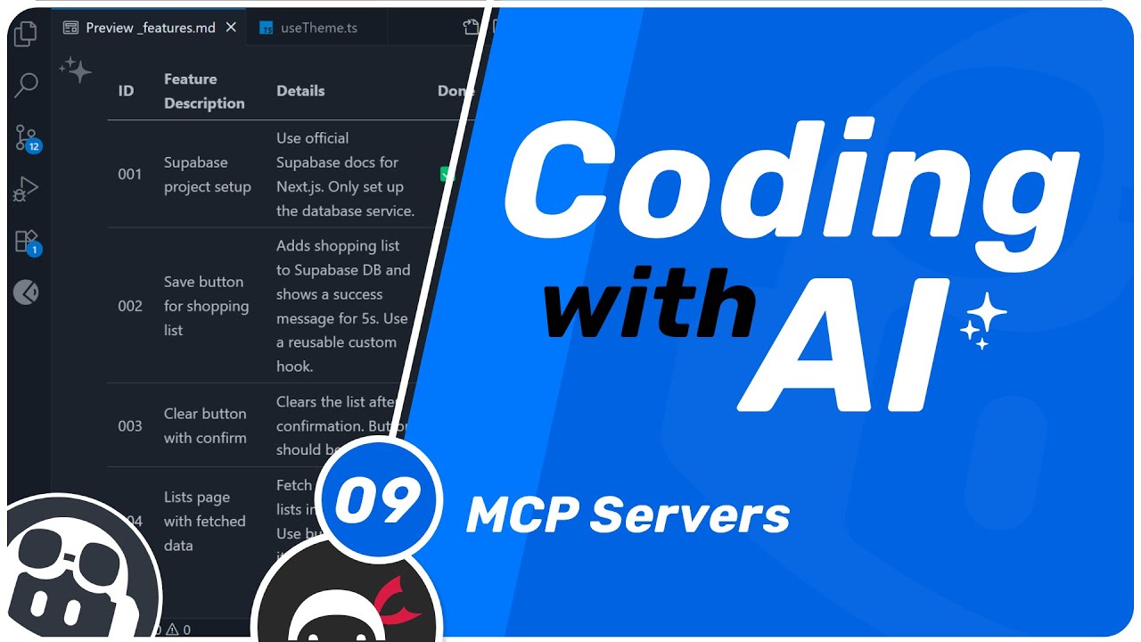 Coding with AI #9 - Using MCP Servers (Supabase)