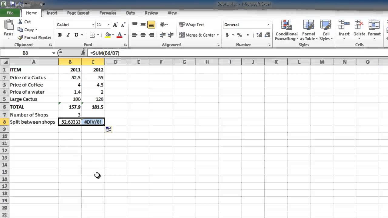 How To Use Excel 2010 Absolute Reference YouTube